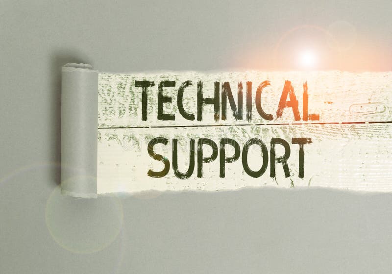 Writing Note Showing Technical Support. Business Photo Showcasing ...