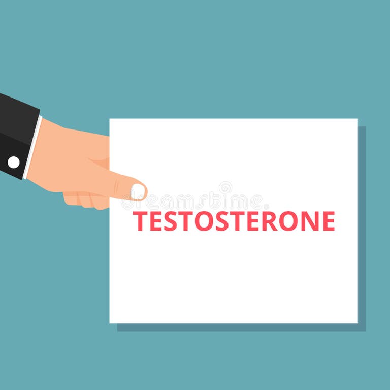 Writing Note Showing Testosterone Stock Illustration - Illustration of ...