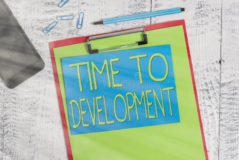 Time To Development stock photo. Image of hand, development - 121389918