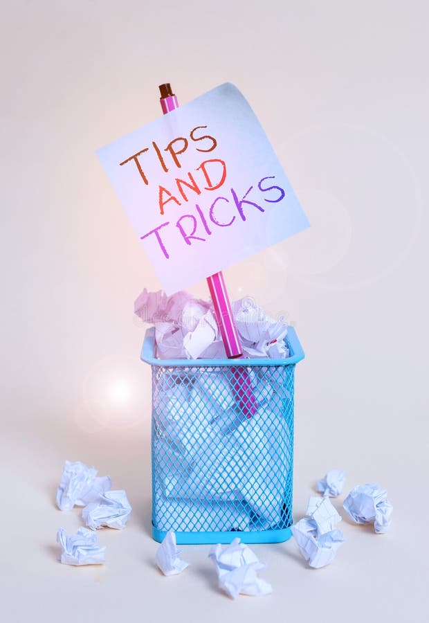 Writing Note Showing Tips and Tricks. Business Photo Showcasing Means ... Writing Note Showing Tips and Tricks. Business Photo Showcasing Means ...