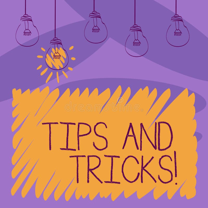 Writing Note Showing Tips and Tricks. Business Photo Showcasing Means ... Writing Note Showing Tips and Tricks. Business Photo Showcasing Means ...