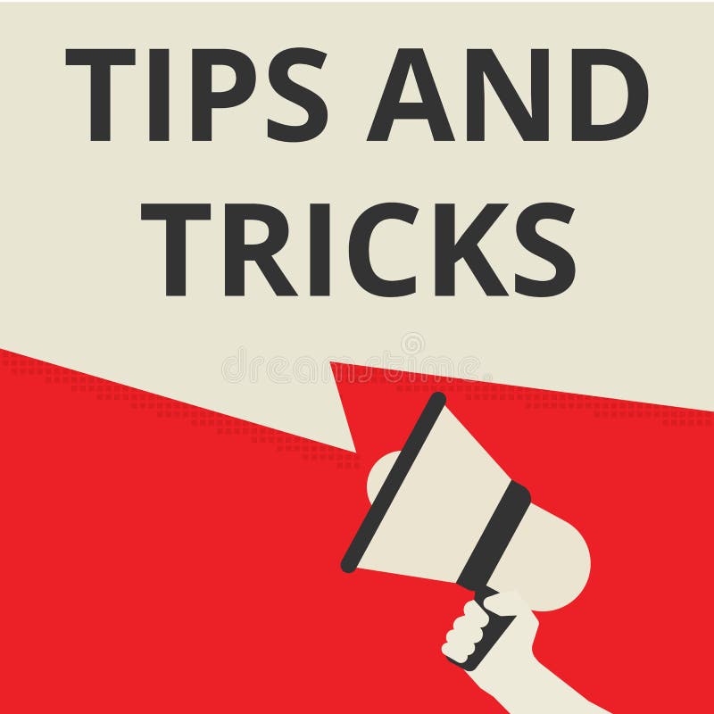 Writing Note Showing Tips and Tricks Stock Illustration - Illustration ... Writing Note Showing Tips and Tricks Stock Illustration - Illustration ...