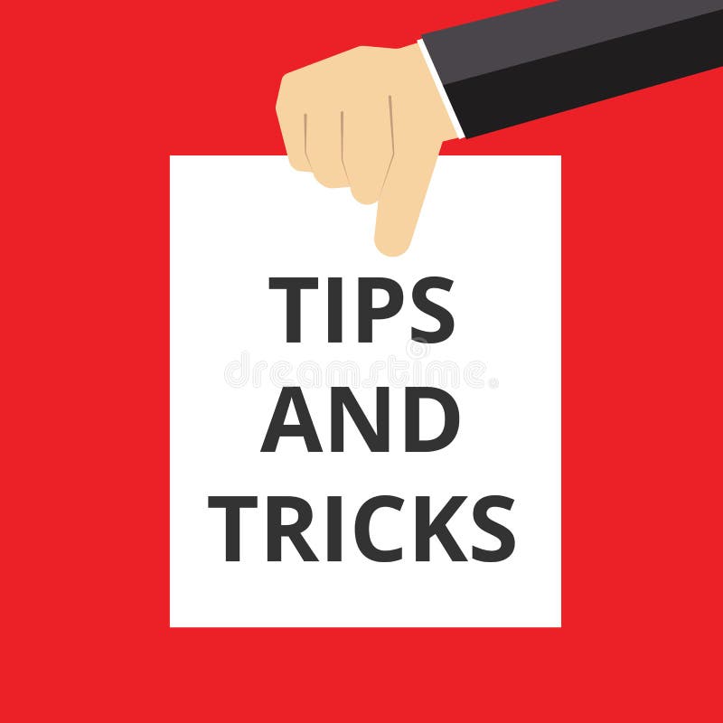 Writing Note Showing Tips and Tricks Stock Illustration - Illustration ... Writing Note Showing Tips and Tricks Stock Illustration - Illustration ...
