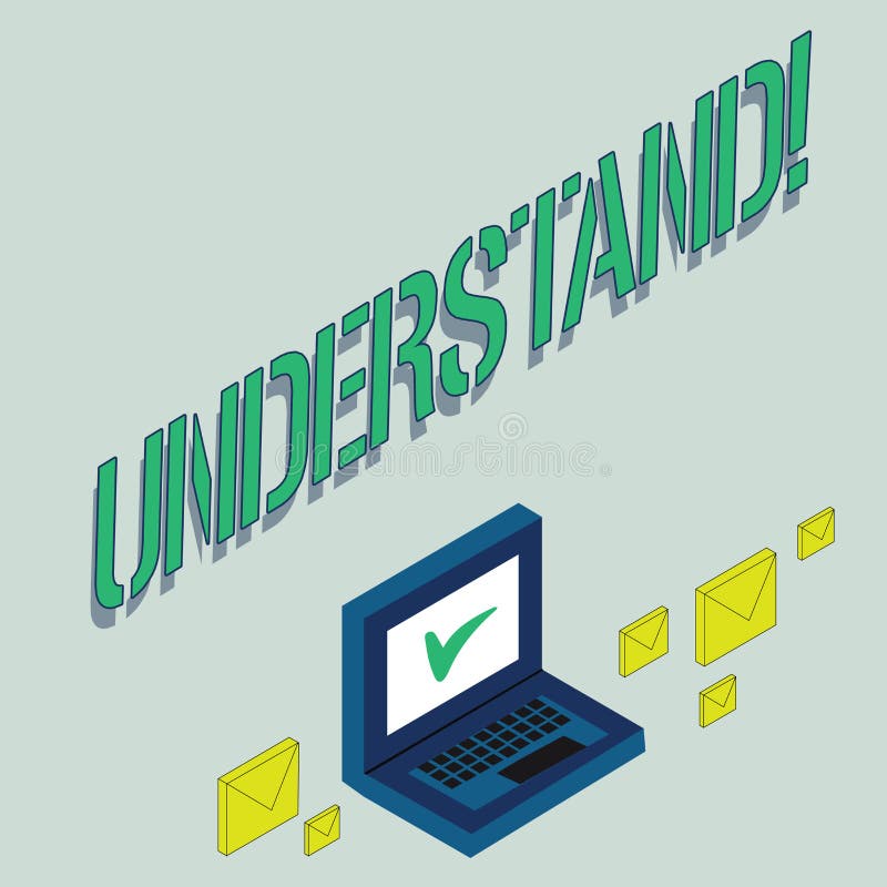 Writing Note Showing Understand. Business Photo Showcasing Know ...