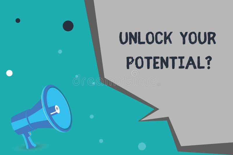 Writing Note Showing Unlock Your Potential Question. Business Photo ...
