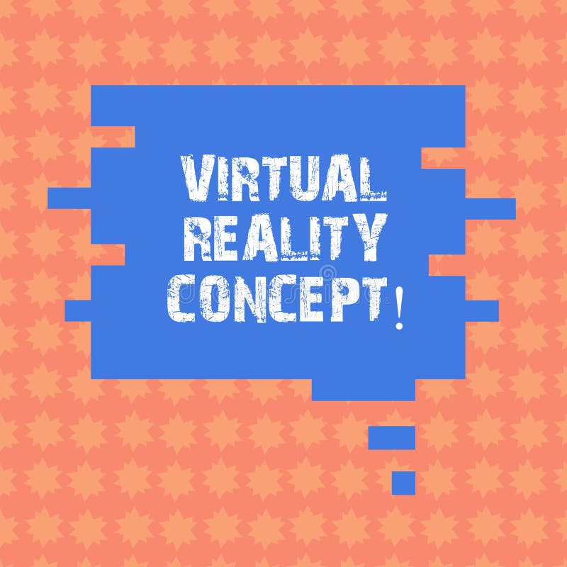 Writing Note Showing Virtual Reality Concept. Business Photo Showcasing ...