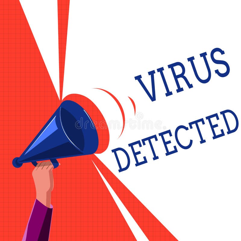 Writing Note Showing Virus Detected. Business Photo Showcasing a ...