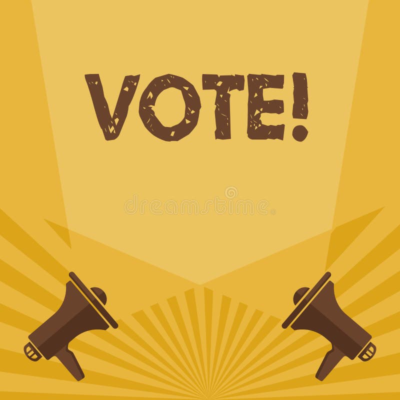 Writing Note Showing Vote. Business Photo Showcasing Formalized ...