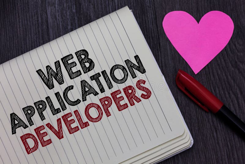Writing Note Showing Web Application Developers Business Photo Showcasing Internet Programming