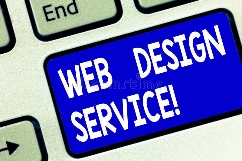 Writing Note Showing Web Design Service. Business Photo Showcasing ...