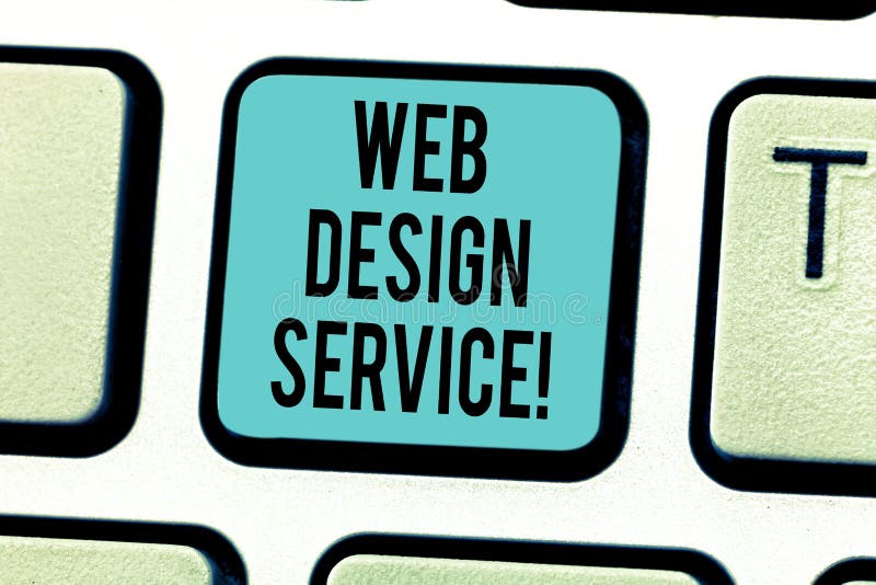 Writing Note Showing Web Design Service. Business Photo Showcasing ...