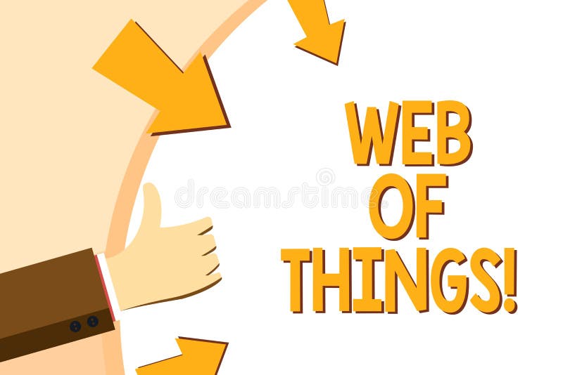 Writing Note Showing Web of Things. Business Photo Showcasing Internet ...
