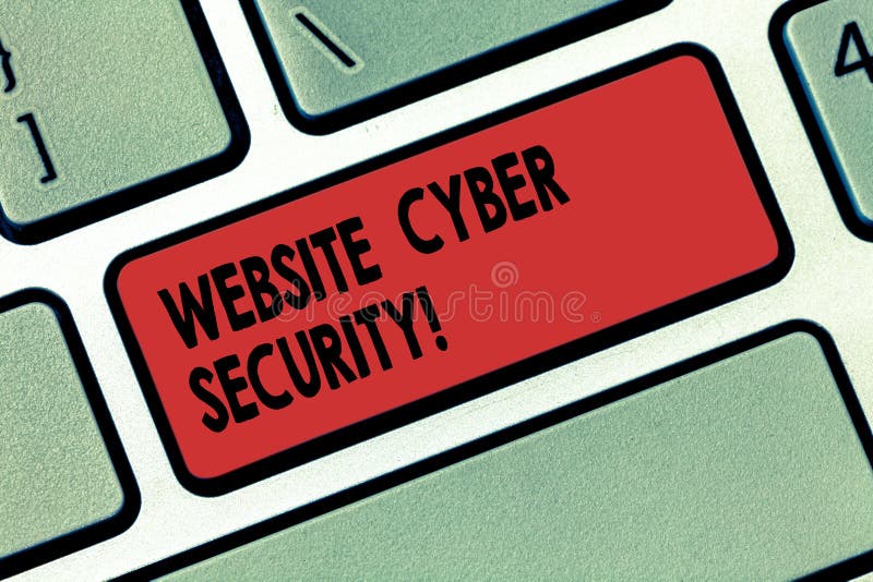 Writing Note Showing Website Cyber Security. Business Photo Showcasing ...