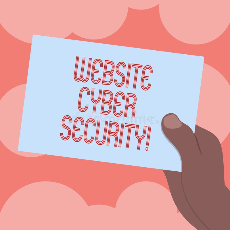 Writing Note Showing Website Cyber Security. Business Photo Showcasing ...