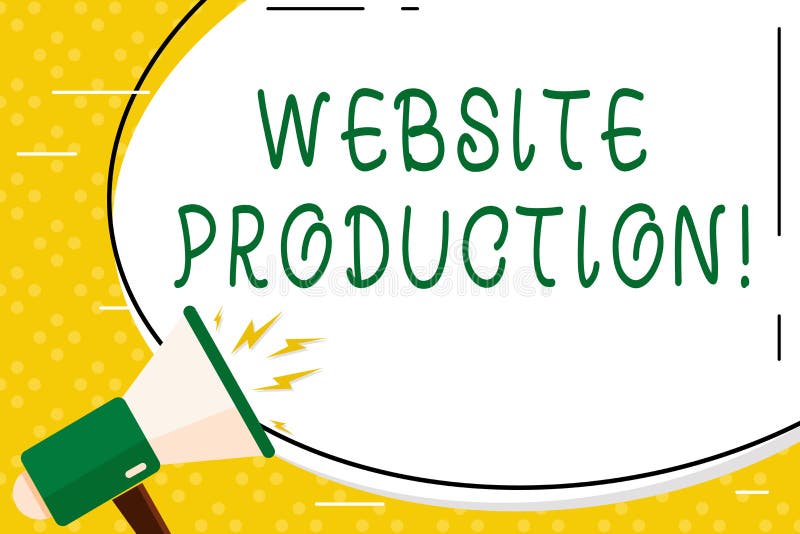 Writing Note Showing Website Production. Business Photo Showcasing ...
