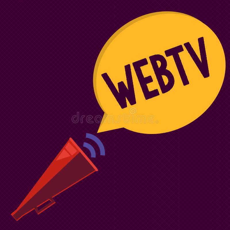 Writing Note Showing Webtv. Business Photo Showcasing Internet ...
