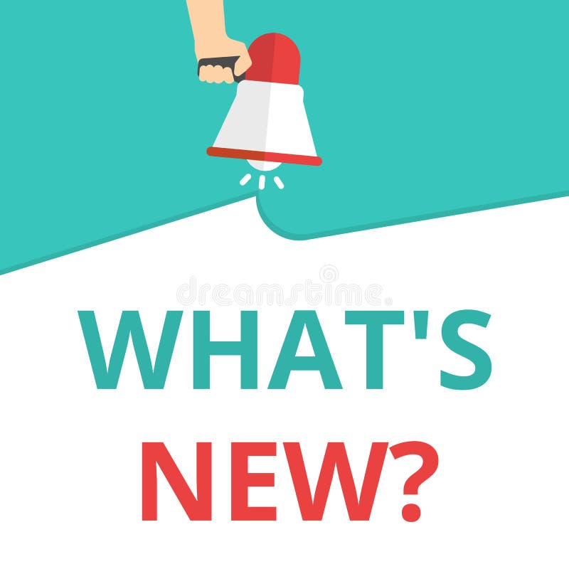 Writing Note Showing What S is New Question Stock Illustration ...