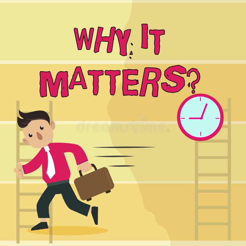 Writing Note Showing Why it Matters Question. Business Photo Showcasing ...