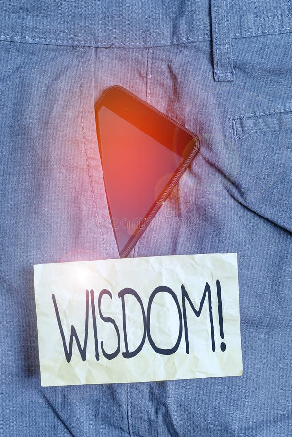 Writing Note Showing Wisdom. Business Photo Showcasing The Ability To ...
