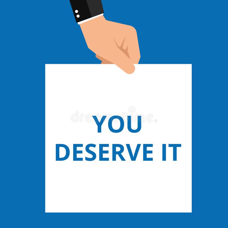 You Deserve It Earn Recognition Rewards Stars Stock Illustration ...