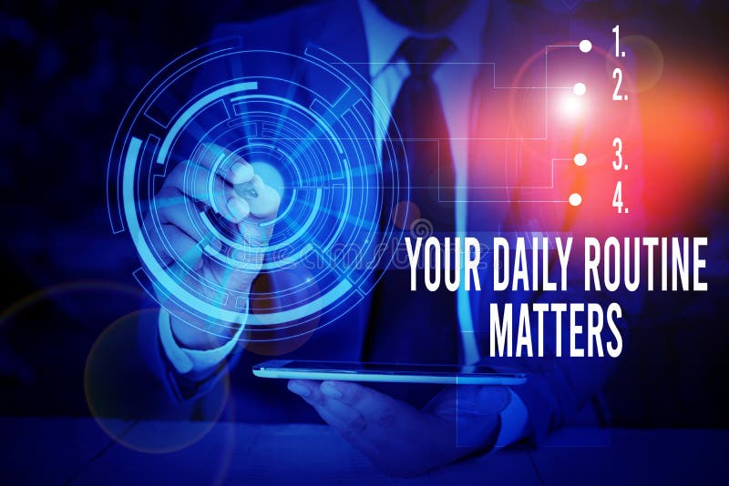 Writing Note Showing Your daily Routine Matters. Business Photo ...