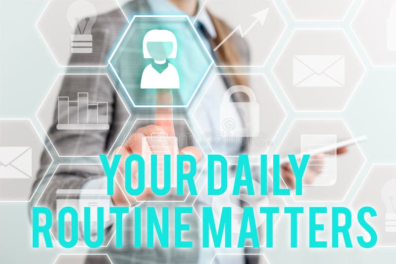 Writing Note Showing Your daily Routine Matters. Business Photo ...