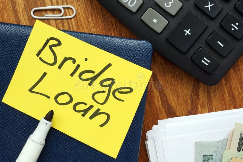 Writing Note Shows the Text Bridge Loan Stock Photo - Image of note ...