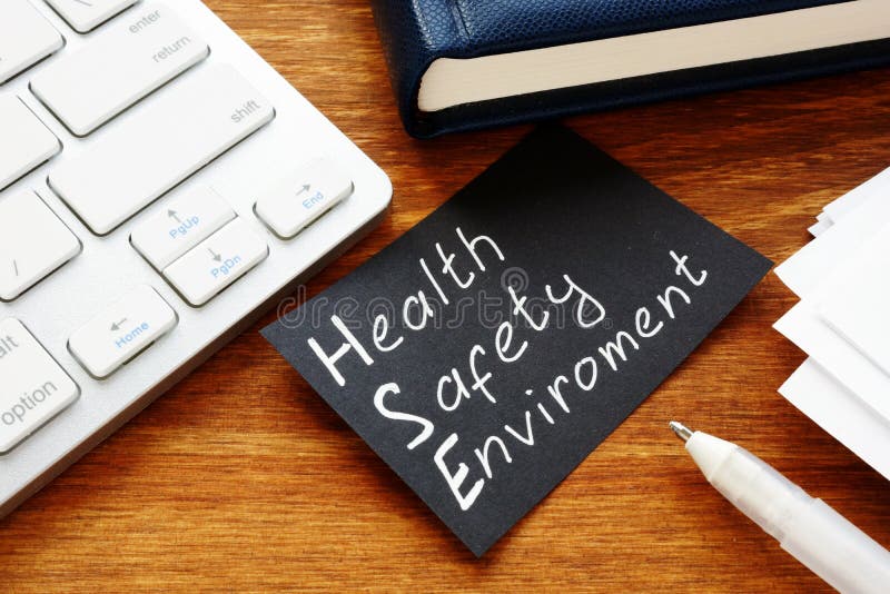 Health Safety Environment HSE is Shown Using the Text Stock Image ... Health Safety Environment HSE is Shown Using the Text Stock Image ...