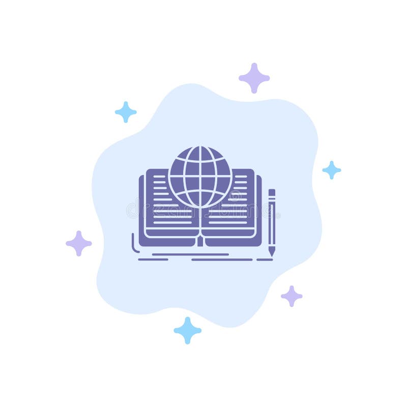 Writing, Novel, Book, Story, Theory Blue Icon on Abstract Cloud ...