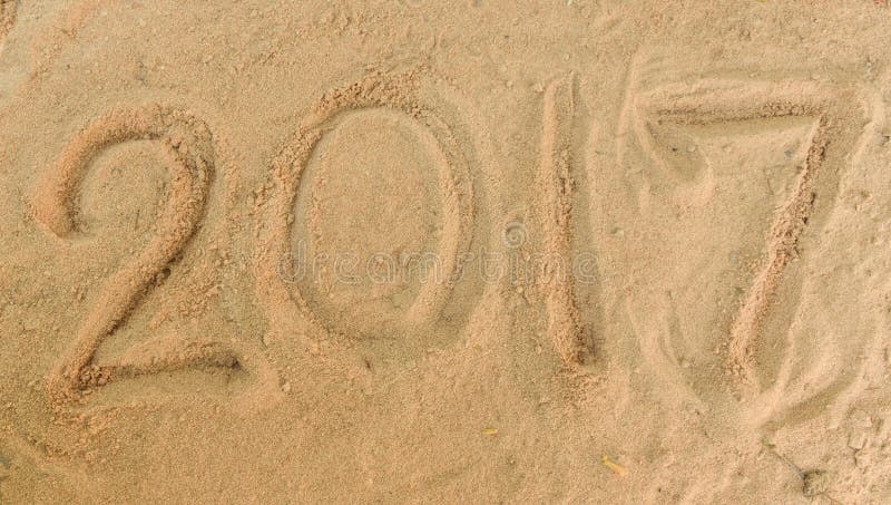Writing number year 2017 stock image. Image of color - 92355919