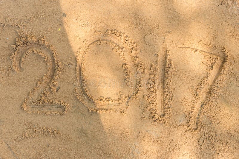 Writing number year 2017 stock photo. Image of earth - 92356620