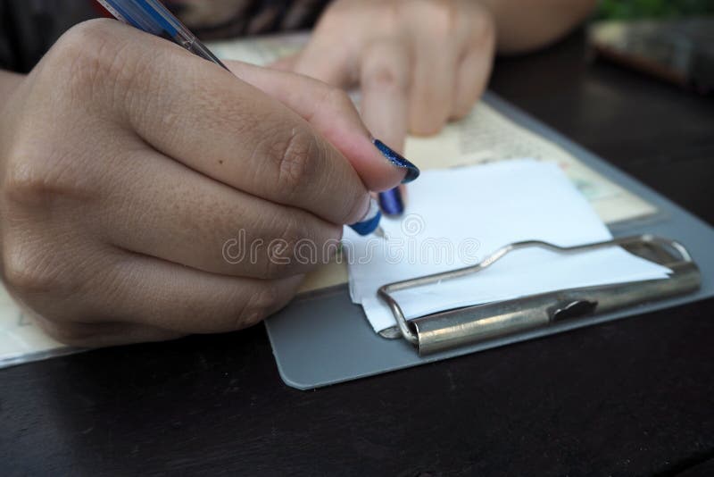 Writing order stock photo. Image of business, young, waitress - 94935060