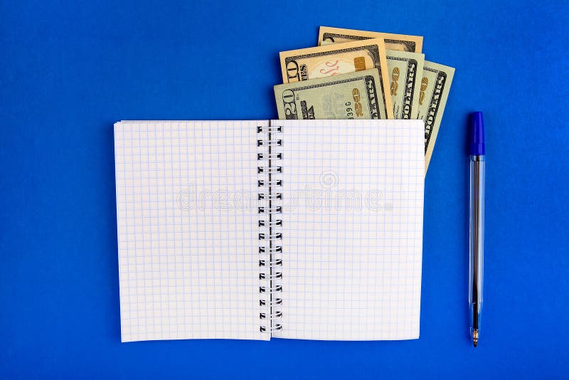Notepad with a Money stock image. Image of dollar, paper - 134519485