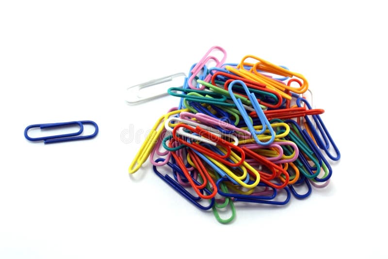 Writing paper clips stock image. Image of clip, white - 12739225