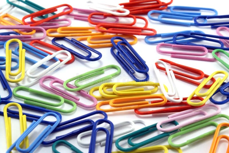 Writing paper clips stock photo. Image of plastic, heard - 12754318