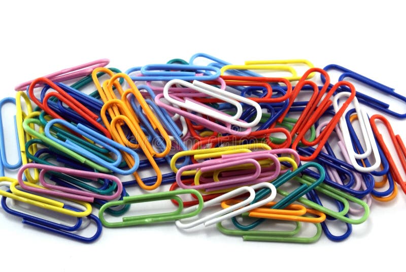 Writing paper clips stock photo. Image of heap, holiday - 12799020