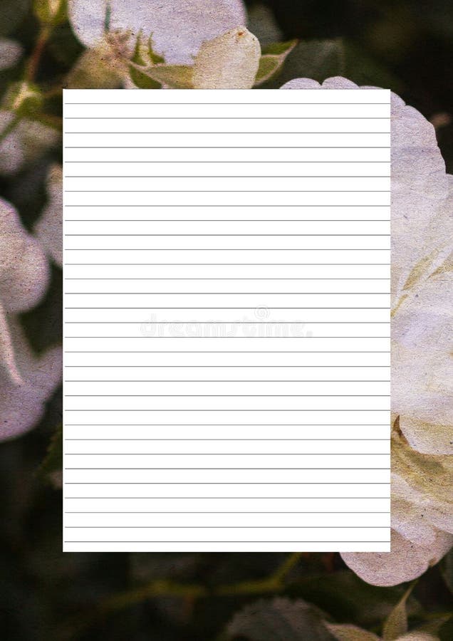 Writing Paper Design. Copy Space. Colorful Graphic Elements. Stock ...