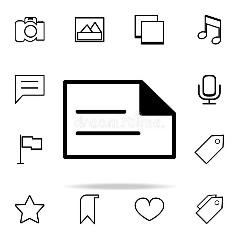 Writing on Paper Icon. Web Icons Universal Set for Web and Mobile Stock ...