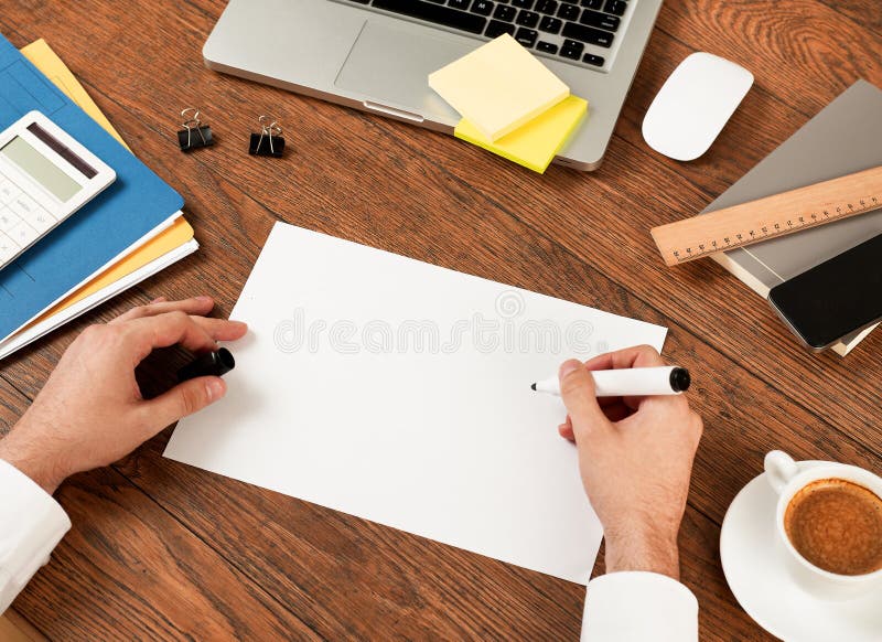 Writing on paper stock image. Image of personal, blank - 113646127