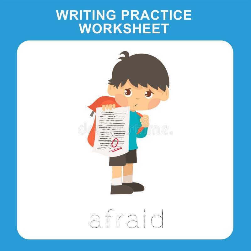 Writing Practice Worksheet Kidsâ€™ Profession Dream Theme. a Cute ...