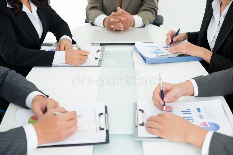 Writing process stock photo. Image of busy, hand, cooperation - 29080208