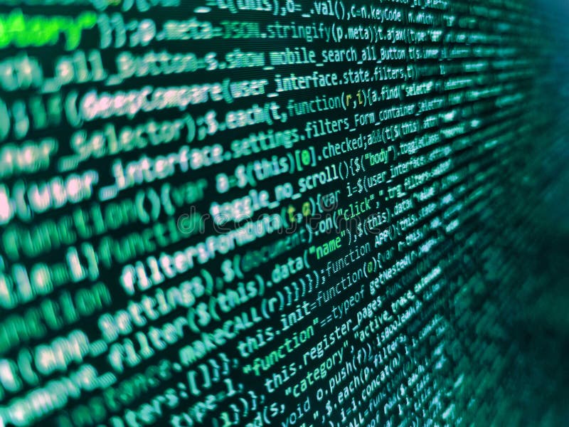 Writing Programming Code On Laptop Close Up Of Computer Web Page Code Inside Of Html File