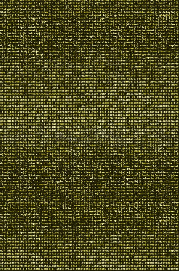 Writing Programming Code On Laptop Digital Binary Data On Computer