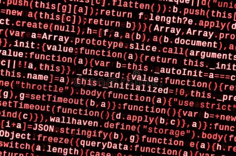 Writing Programming Code On Laptop Digital Binary Data On Computer Screen Stock Illustration