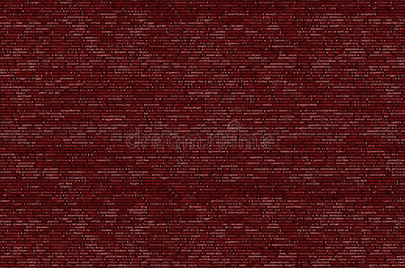Writing Programming Code On Laptop Digital Binary Data On Computer