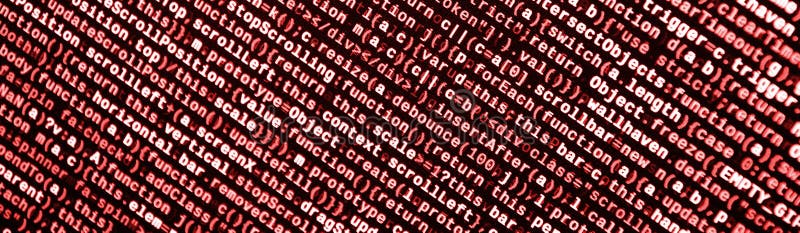 Writing Programming Code On Laptop Digital Binary Data On Computer Screen Stock Image Image