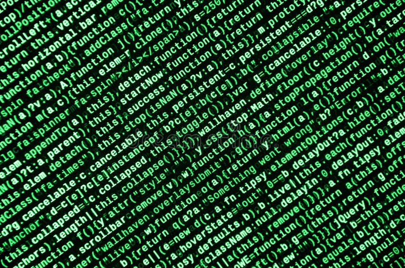 Writing Programming Code On Laptop Digital Binary Data On Computer 3410
