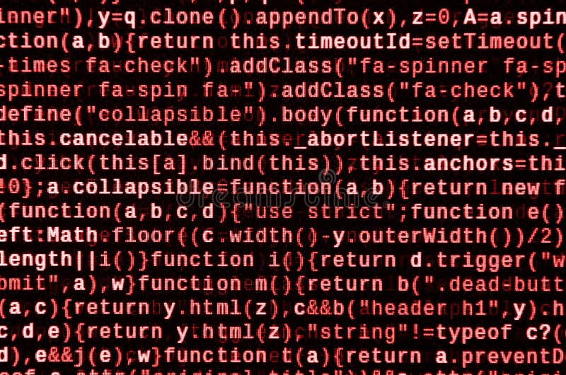 Writing Programming Code On Laptop Digital Binary Data On Computer Screen Stock Illustration
