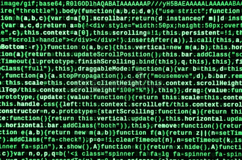 Writing Programming Code On Laptop Digital Binary Data On Computer Screen Stock Image Image