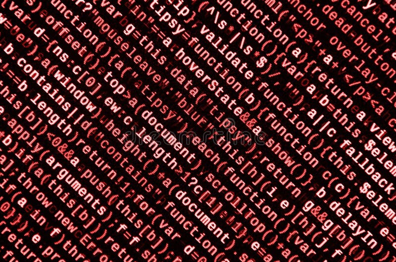 Writing Programming Code On Laptop Digital Binary Data On Computer Screen Stock Image Image